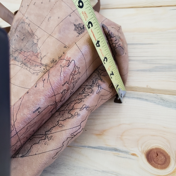 Bags | World Map Faux Leather Travel Tote | Poshmark